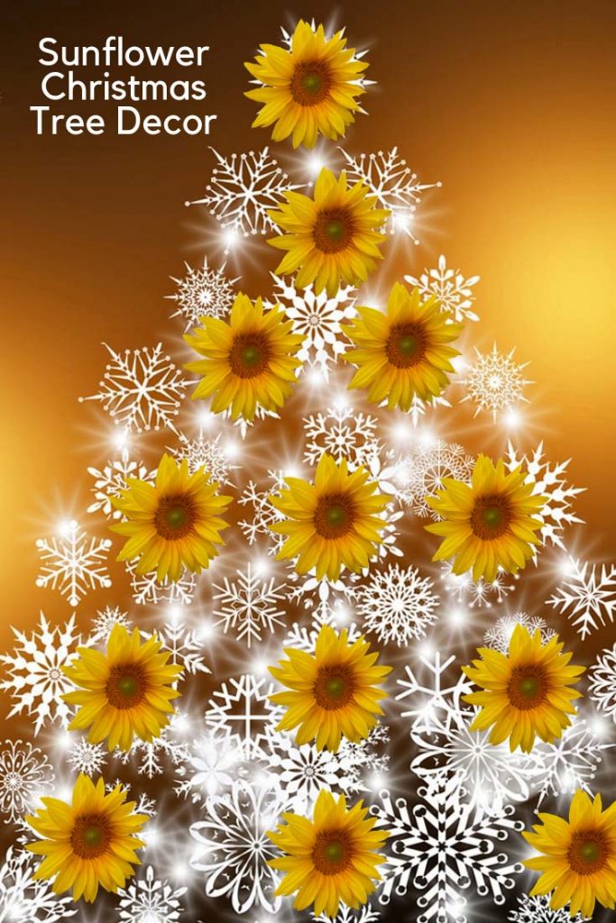 Sunflower Christmas Tree Decoration Ideas - Sunflower Gifts & Decor